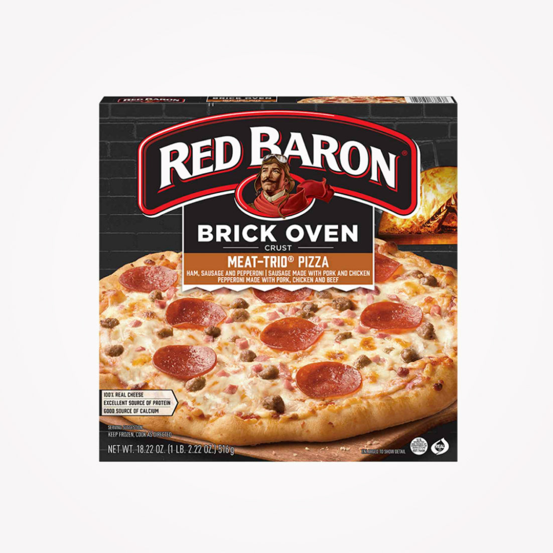 Red Baron Brick Oven Crust Meat Trio Pizza Mintmasala